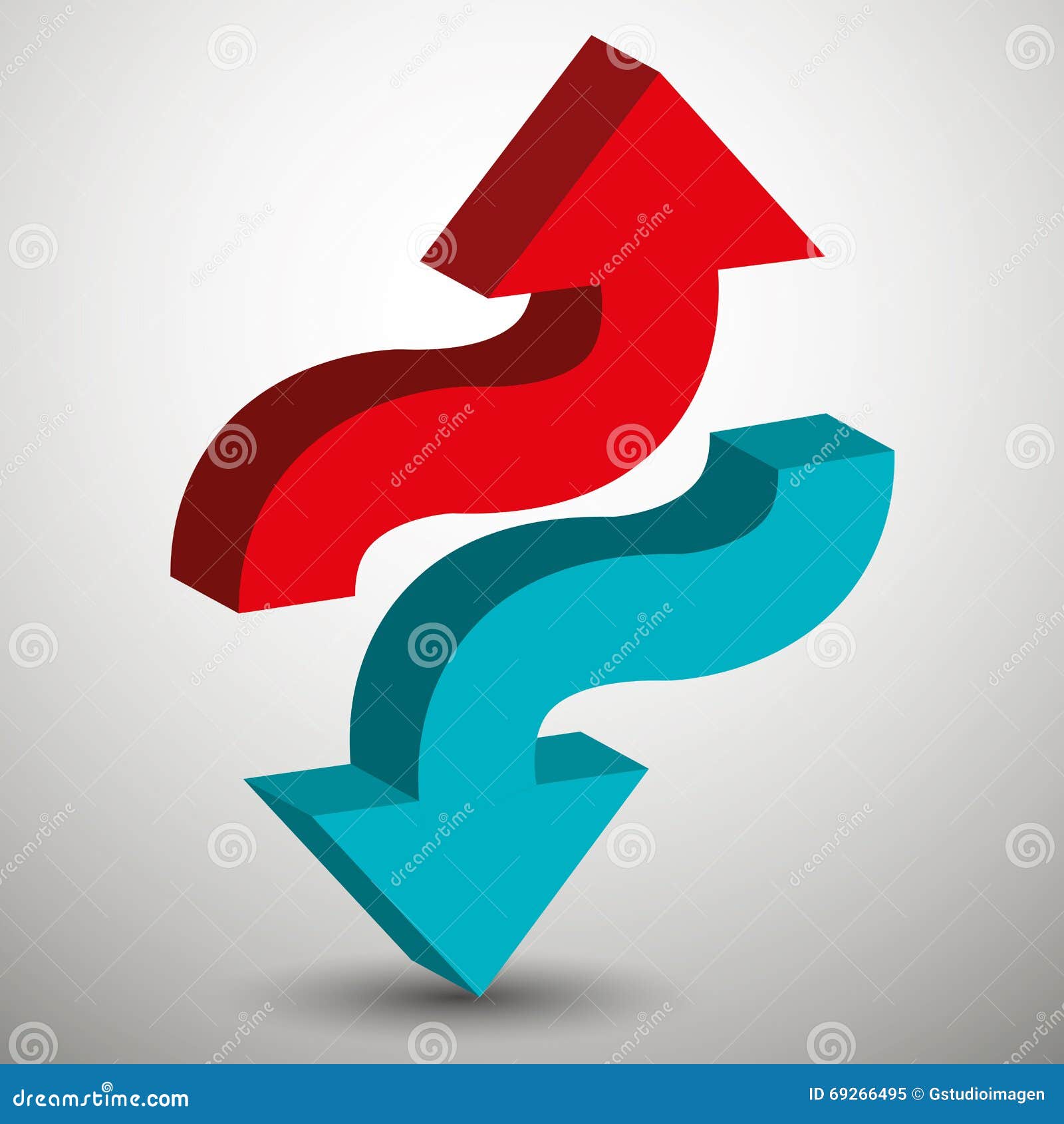 Guide arrows design stock illustration. Illustration of business - 69266495