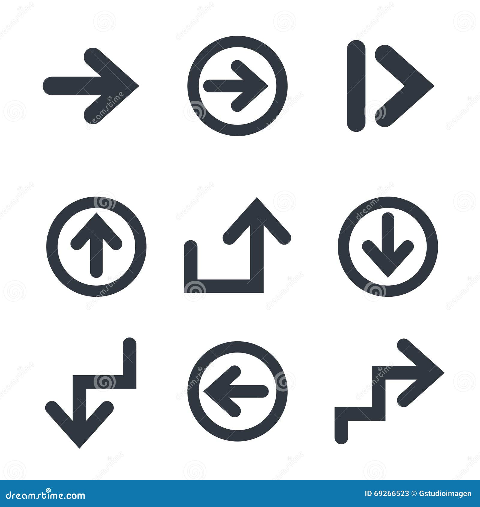 Guide arrows design stock illustration. Illustration of shape - 69266523