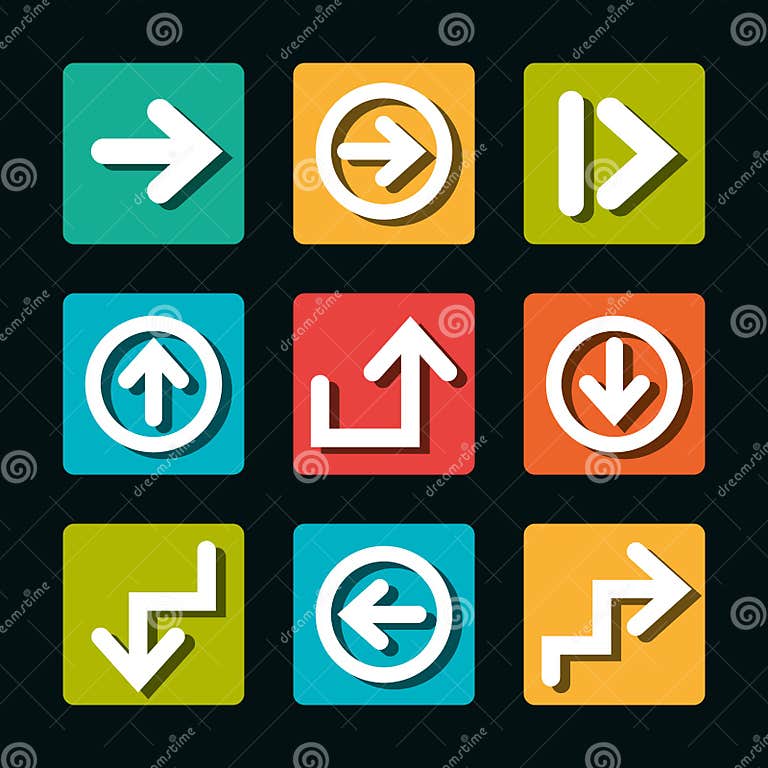 Guide arrows design stock illustration. Illustration of sign - 69266658