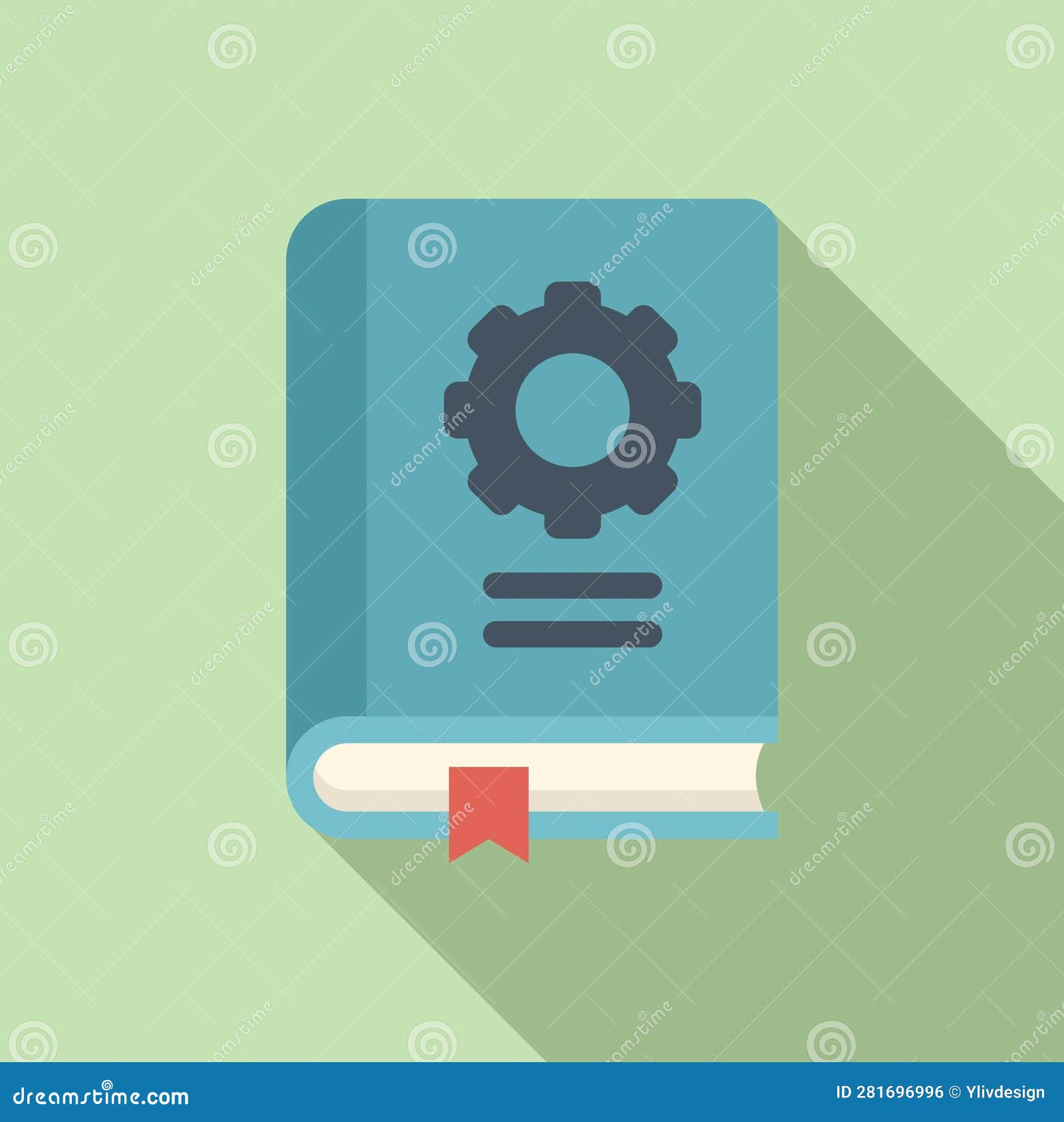 Guide Book Icon Flat Vector. Manual Paper Stock Vector - Illustration ...