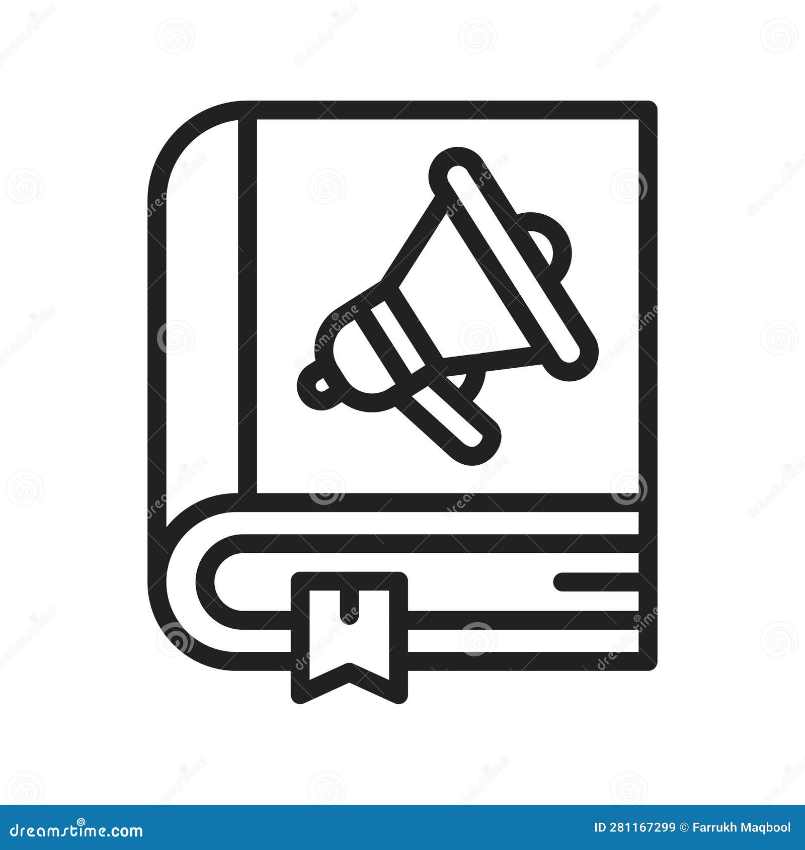 Guide Book Icon Image. stock vector. Illustration of isolated - 281167299