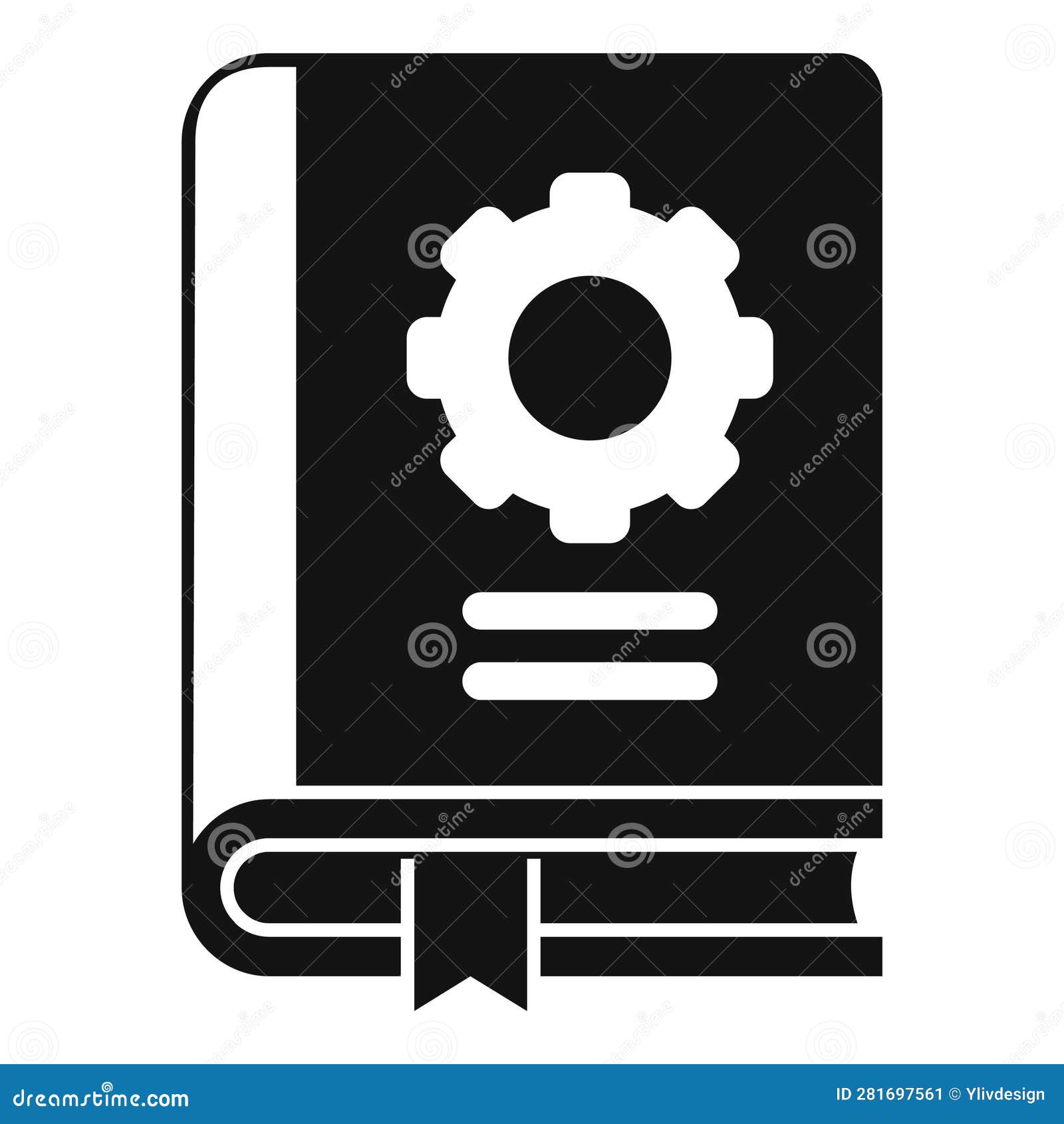 Guide Book Icon Simple Vector. Manual Paper Stock Illustration ...