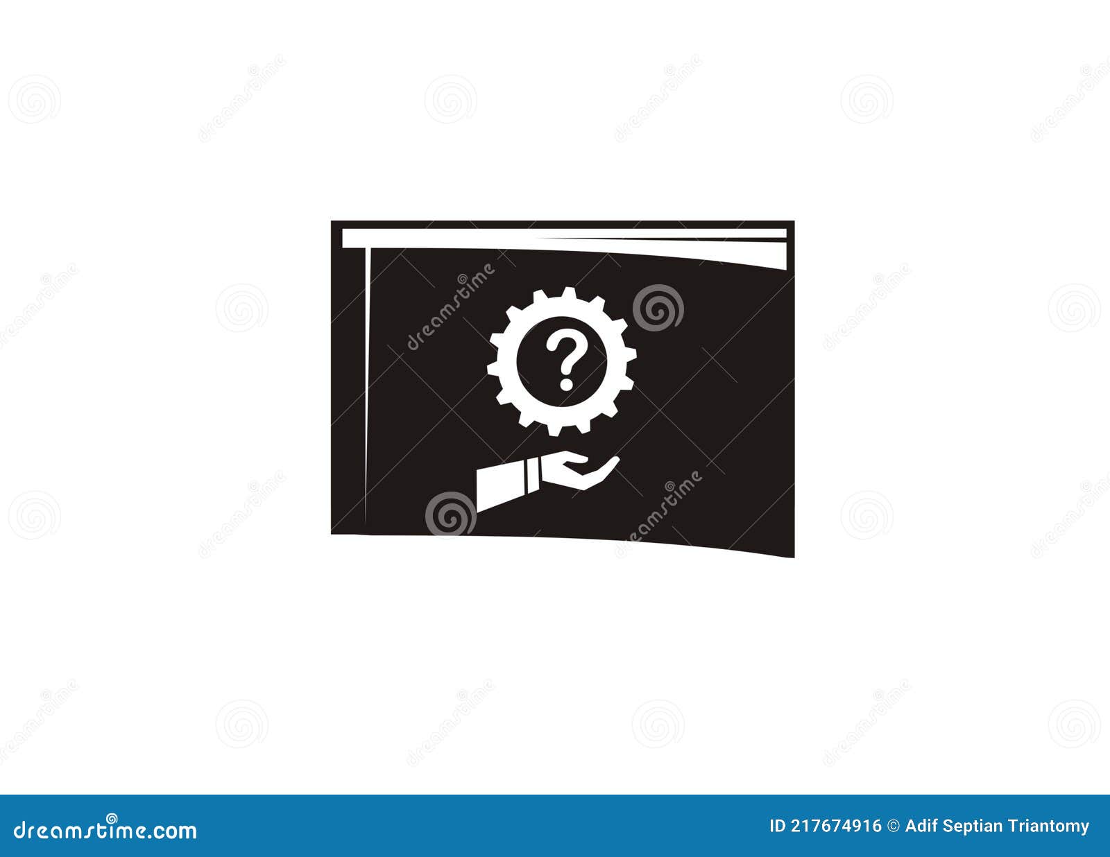 Guide Book for Owner. Simple Illustration in Black and White. Stock ...