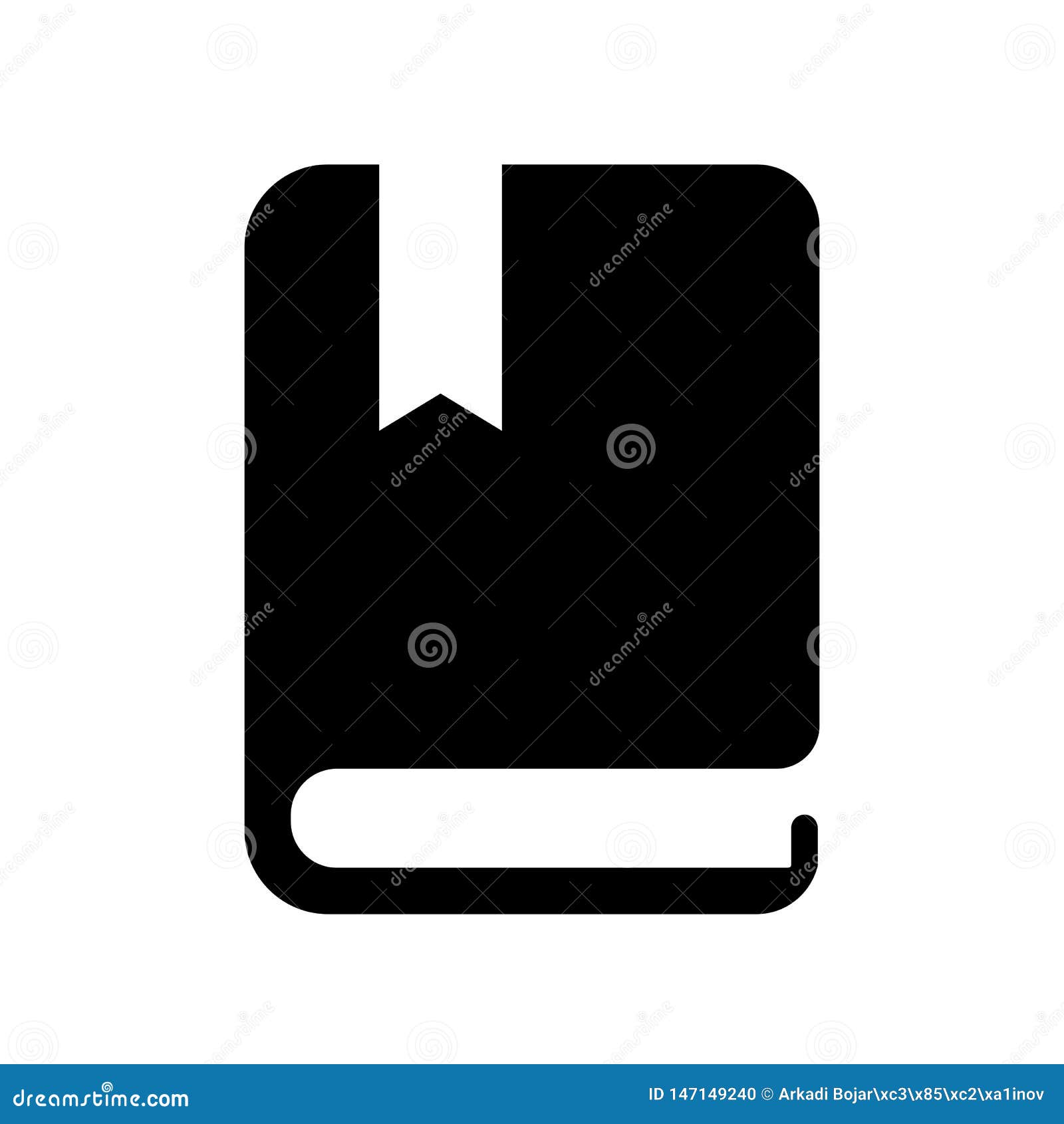 Guide book vector icon stock vector. Illustration of logo - 147149240