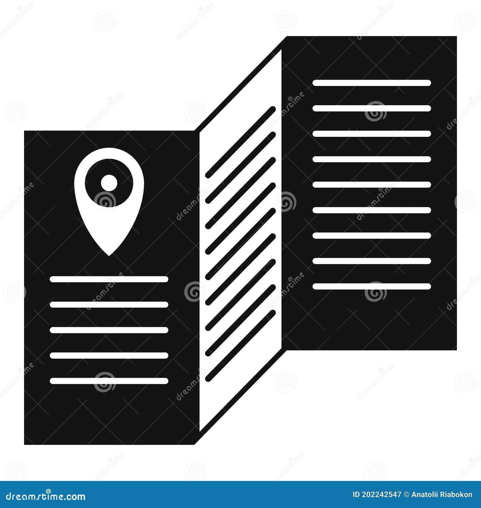 Guide Brochure Icon, Simple Style Stock Vector - Illustration of ...