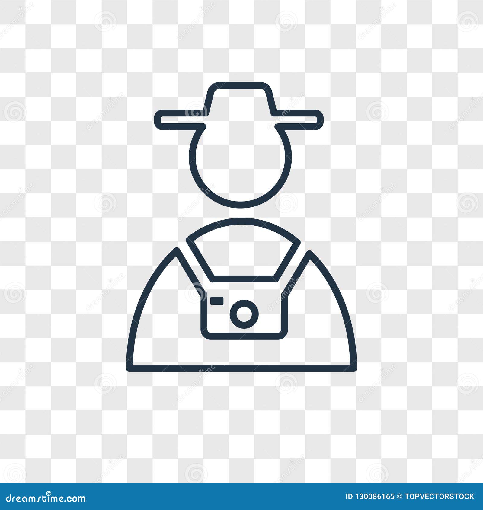 Guide Concept Vector Linear Icon Isolated on Transparent Background ...