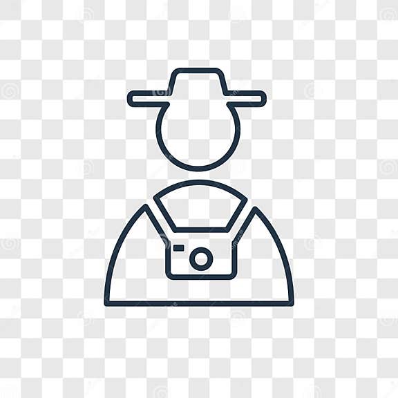 Guide Concept Vector Linear Icon Isolated on Transparent Background ...