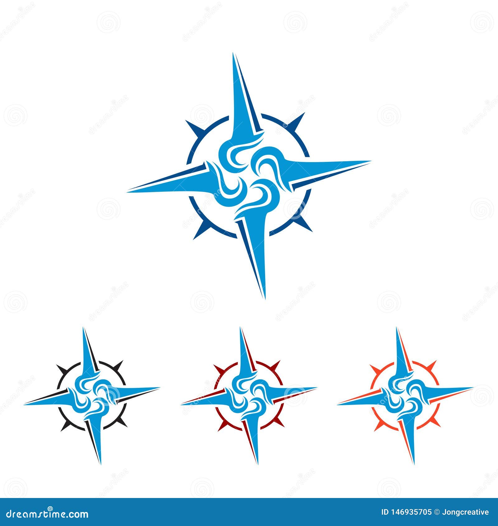 Guide Global De Position De Forme Unique De Boussole De Vague ...