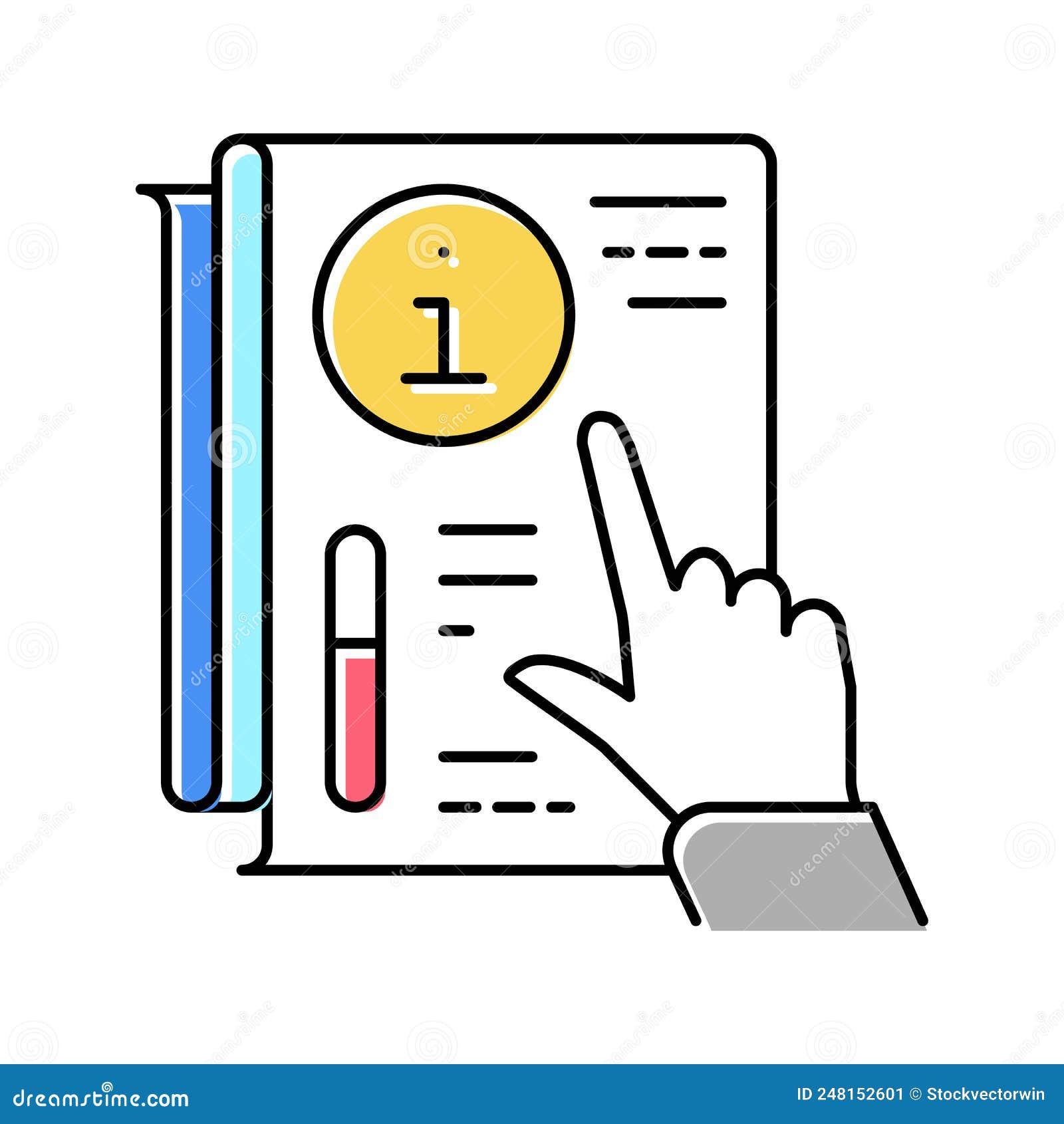 Guide Information Color Icon Vector Illustration Stock Vector ...