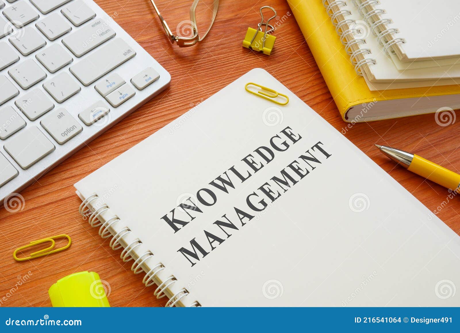 Guide about Knowledge Management and Keyboard. Stock Photo - Image of ...