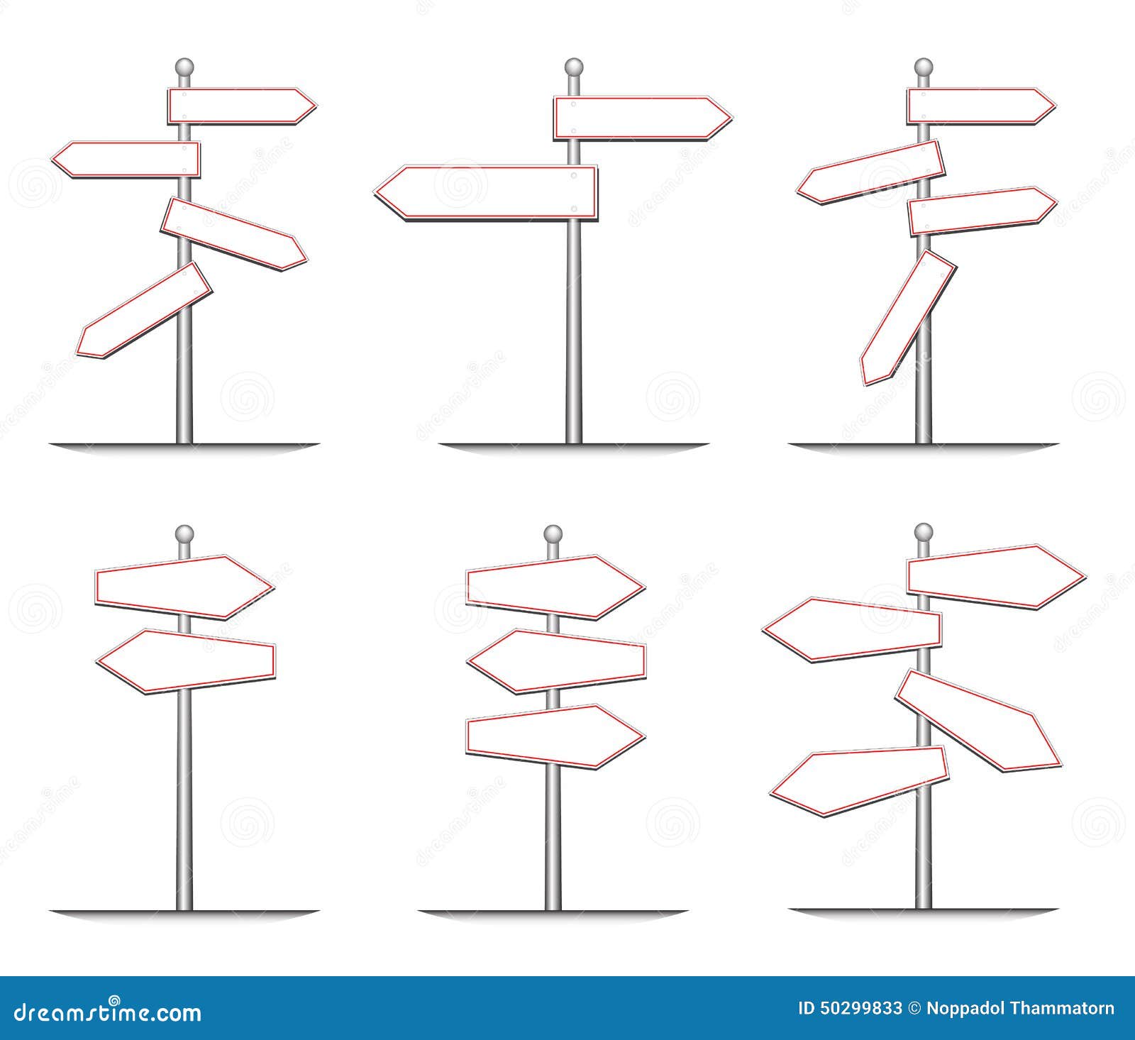 Guide post collection stock vector. Illustration of arrow - 50299833