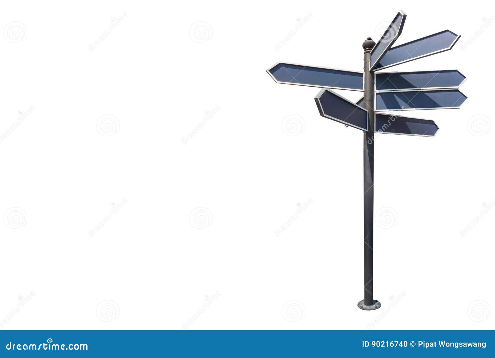 Guide Post Icon Logo Vector Symbol. Signpost Icon Isolated On White ...