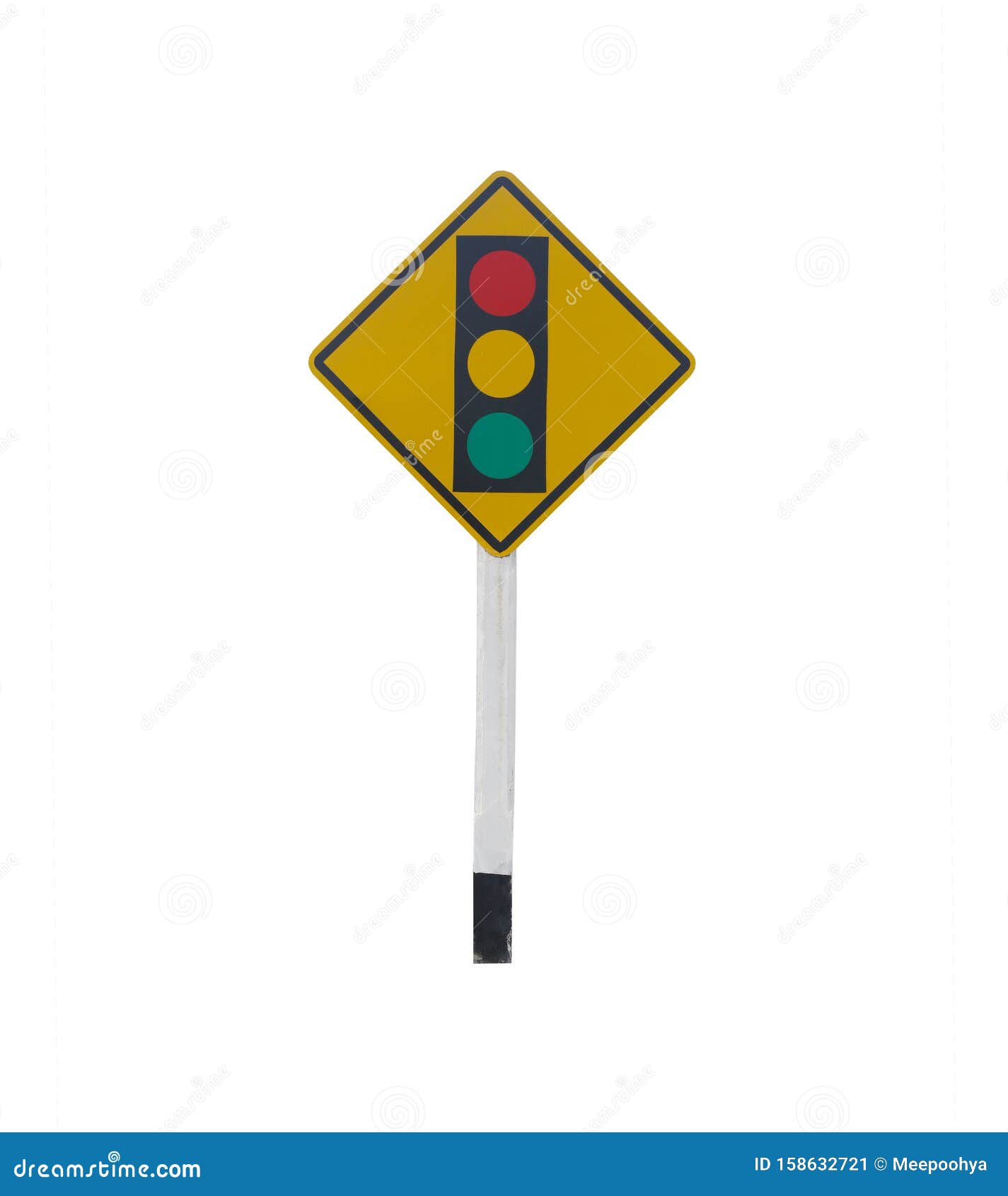 Guide Post or Traffic Sign Isolated on White Background Stock Image ...