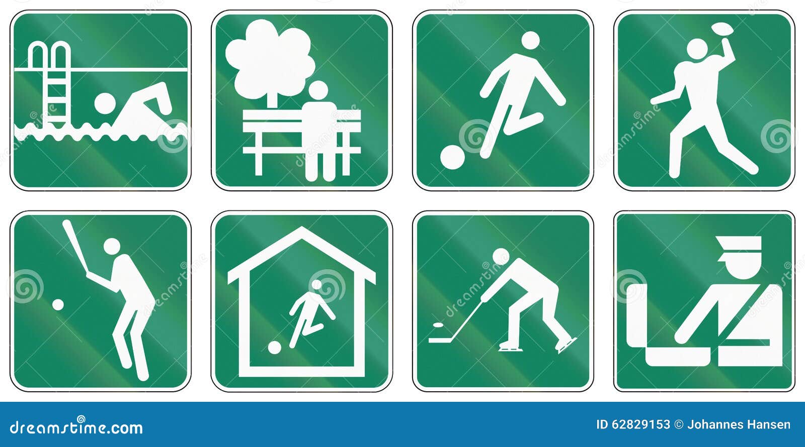 Guide Road Signs in Quebec - Canada Stock Illustration - Illustration ...