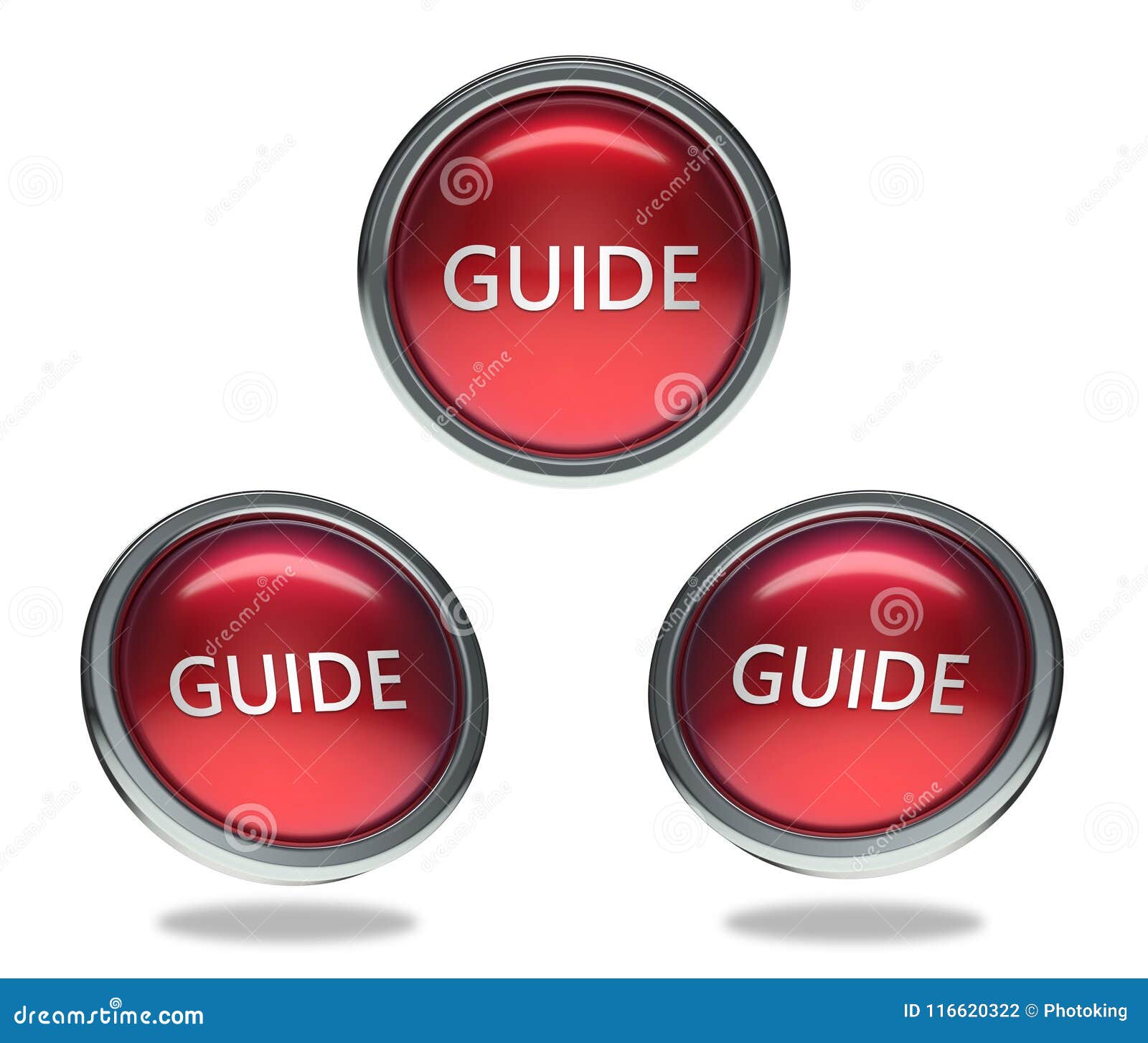 Guide glass button stock illustration. Illustration of guide - 116620322