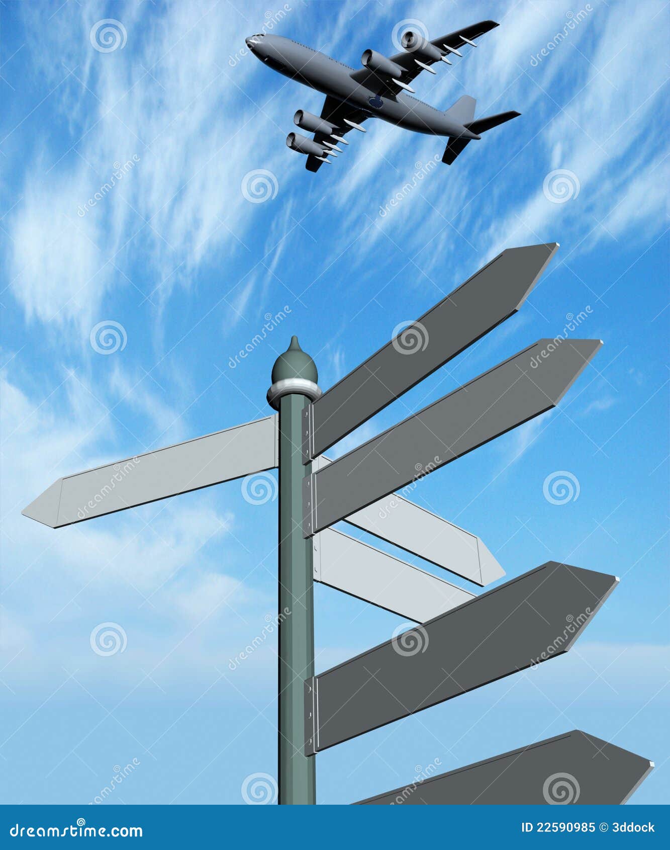 Guide sign and plane stock illustration. Illustration of airplane ...