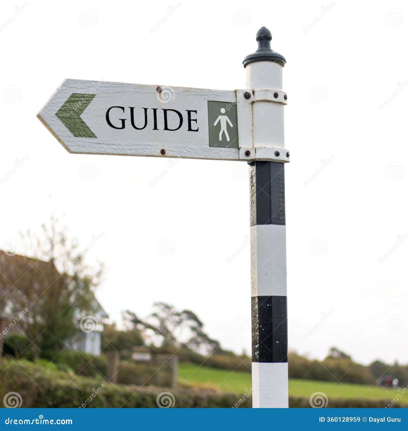 Guide Sign Signal Post Isolated On Transparent Background Stock Image ...