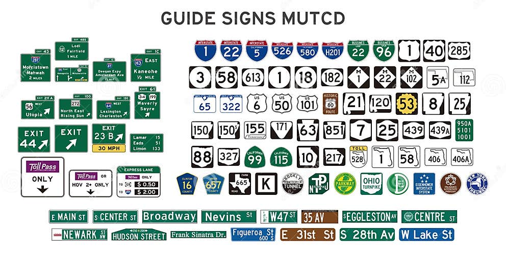 Guide signs stock vector. Illustration of driveways, shield - 98091047
