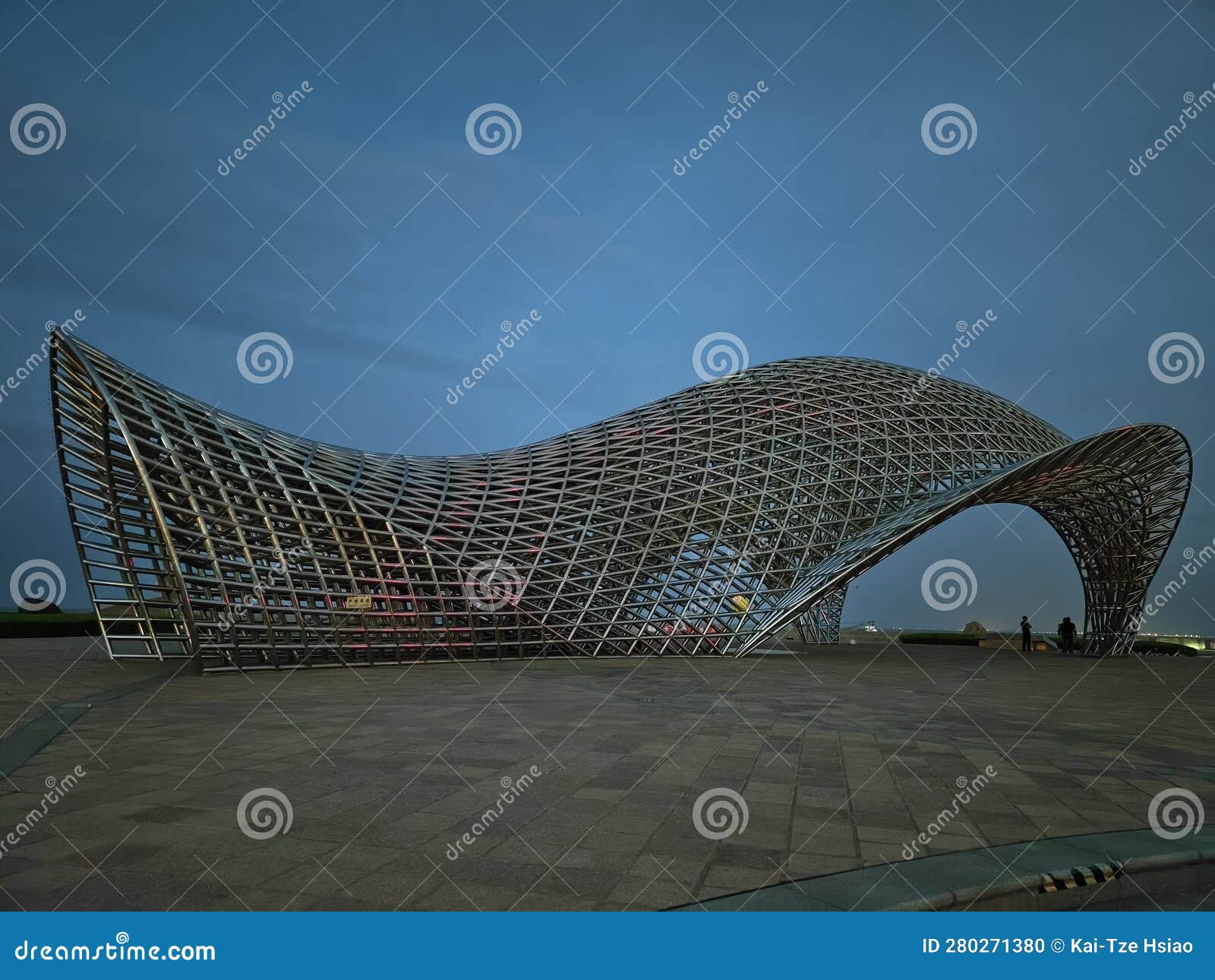 Guide To Fish in Shanghai at Night Stock Photo - Image of park, steel ...