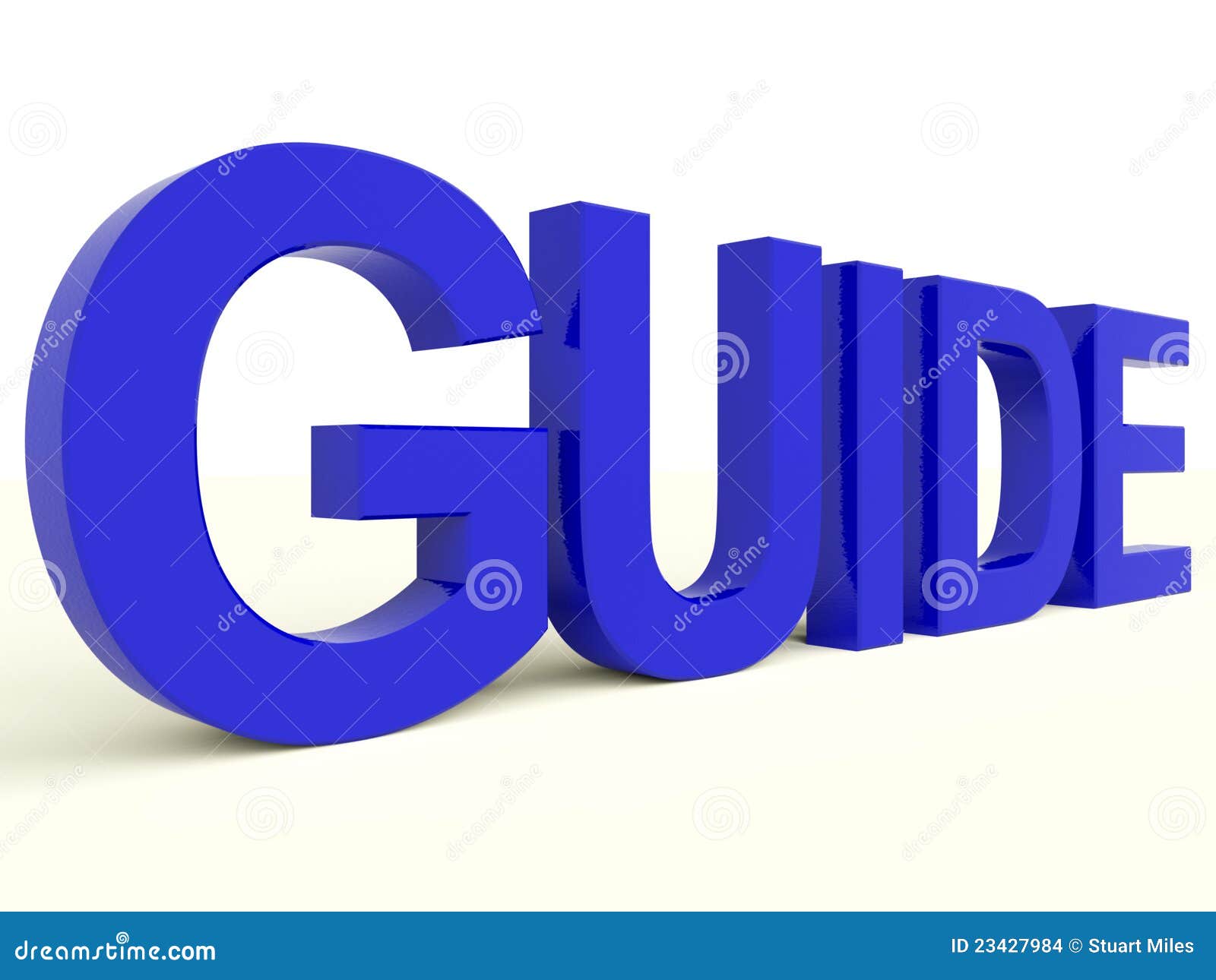 Guide Word As Symbol for Guidance or Training Stock Illustration ...