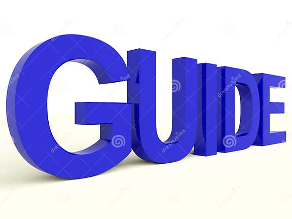 Guide Word As Symbol for Guidance or Training Stock Illustration ...