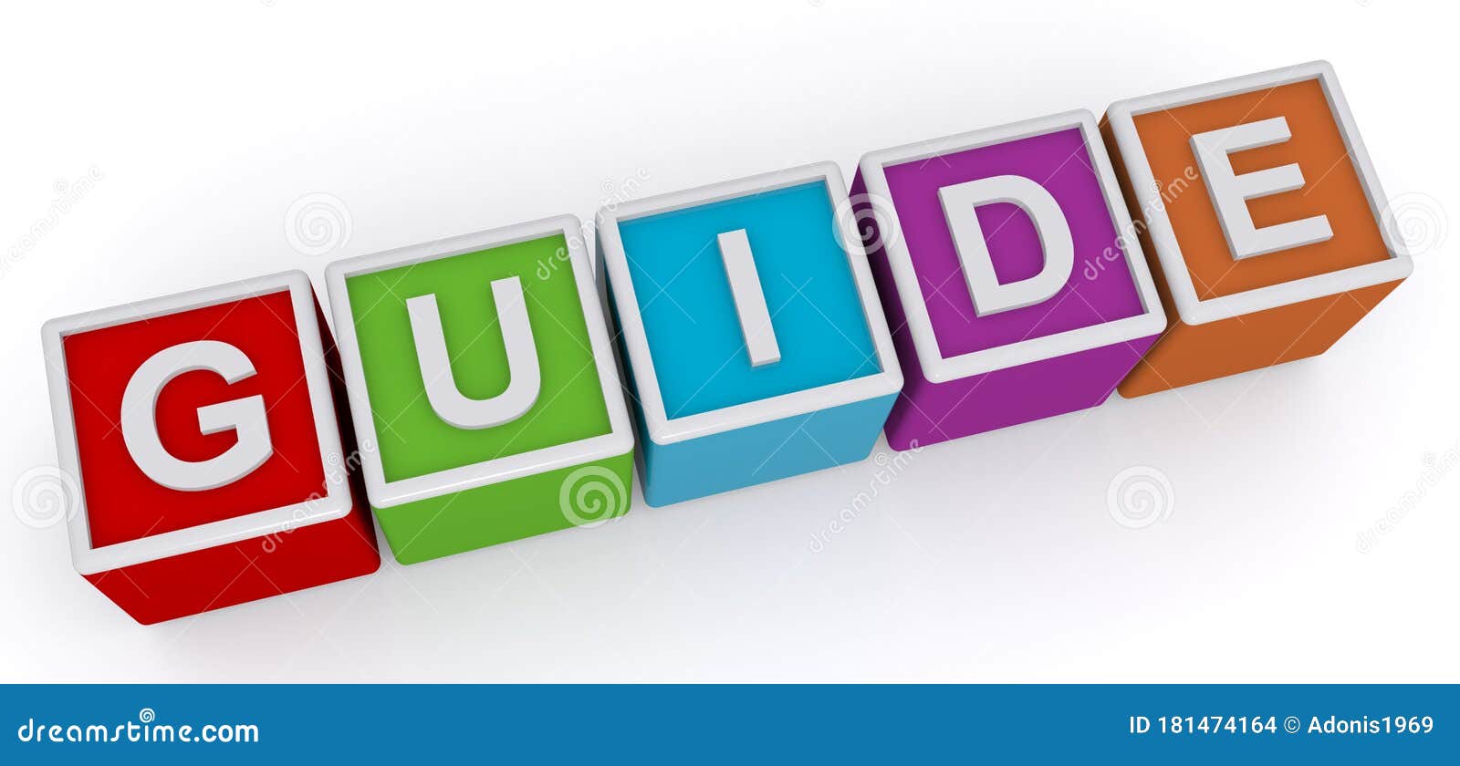 Guide word block stock photo. Image of goal, business - 181474164