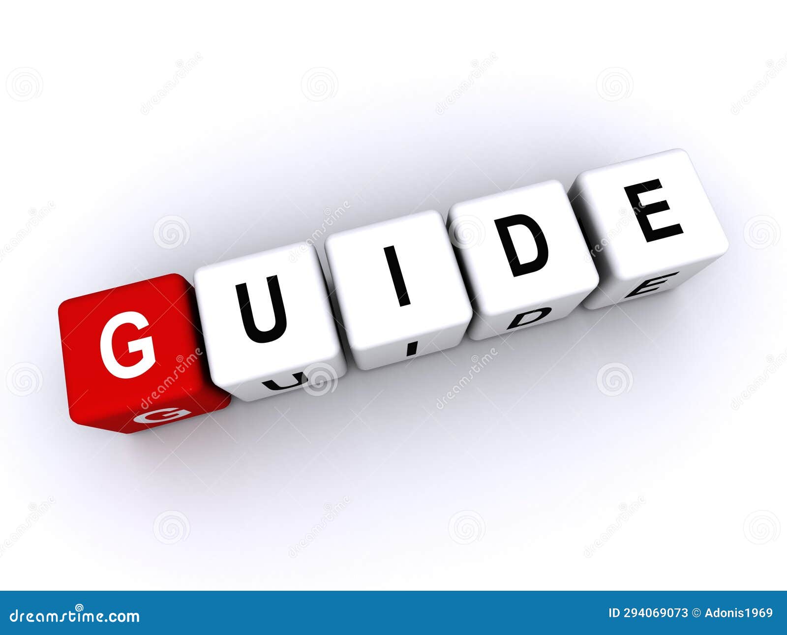 Guide word block on white stock illustration. Illustration of city ...