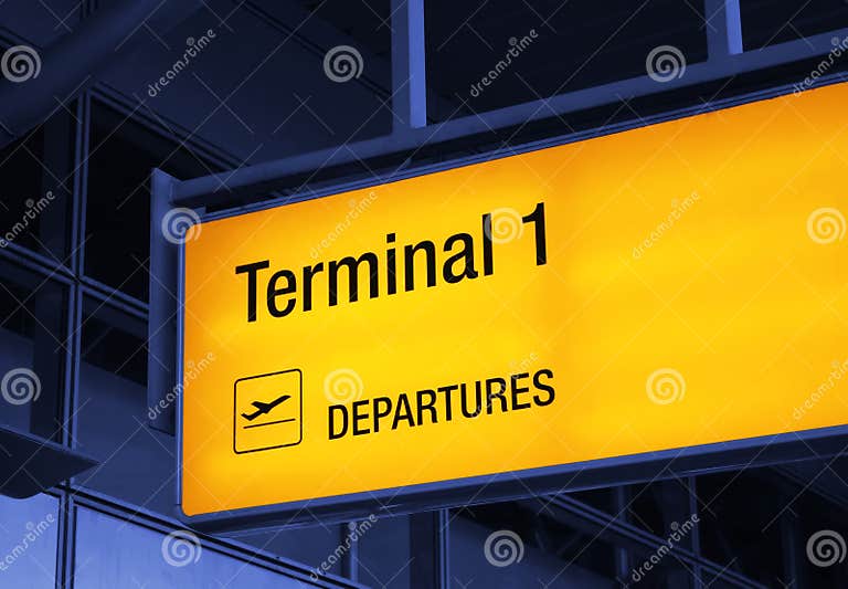 Guideboard stock photo. Image of exit, orange, aerodrome - 6872296