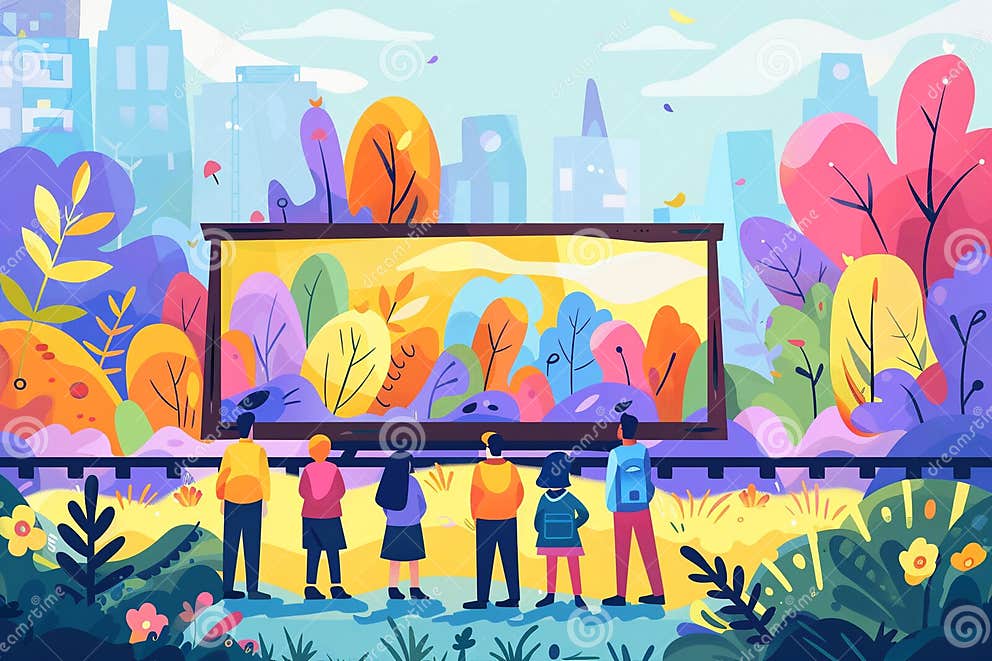 Guided Engaging Event Flat Design Top View Activity Theme Animation ...