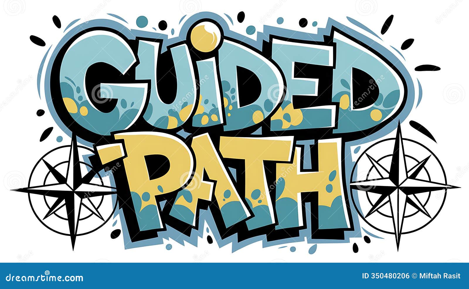 Guided Path a Visual Representation of Direction and Guidance Stock ...