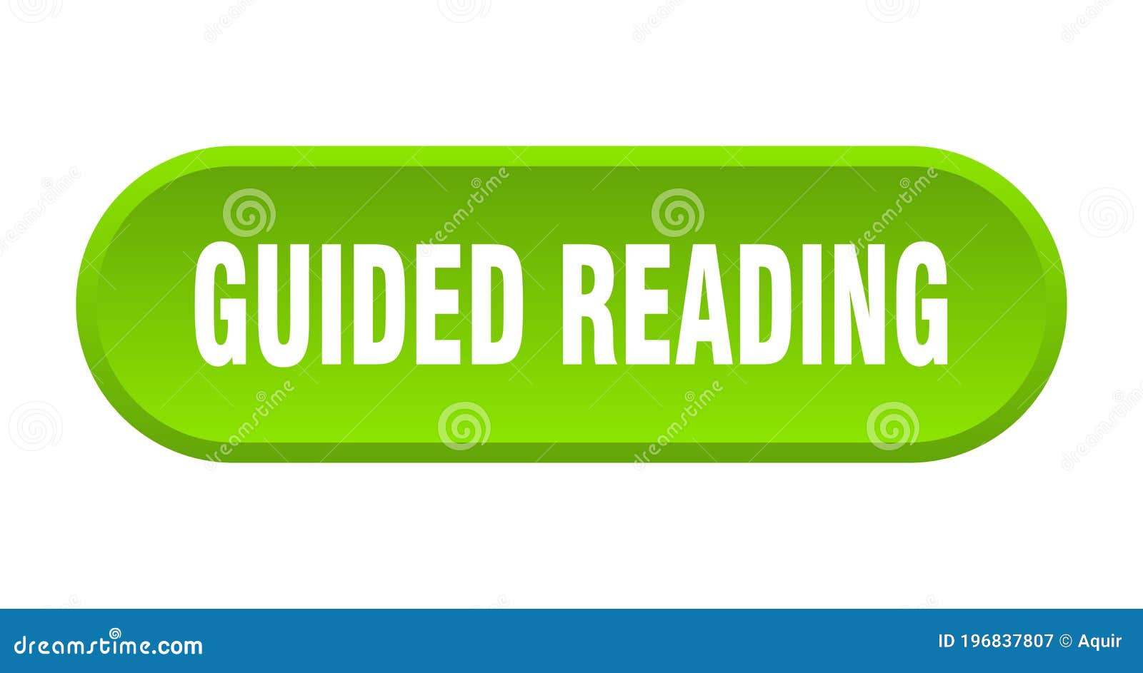 Guided reading button stock vector. Illustration of stamp - 196837807