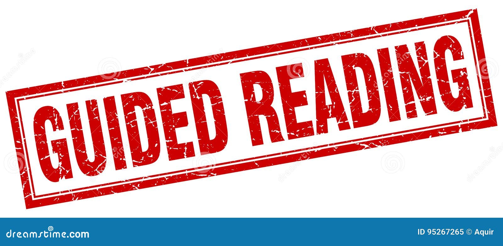 Guided Reading Square Stamp Stock Vector - Illustration of vintage ...