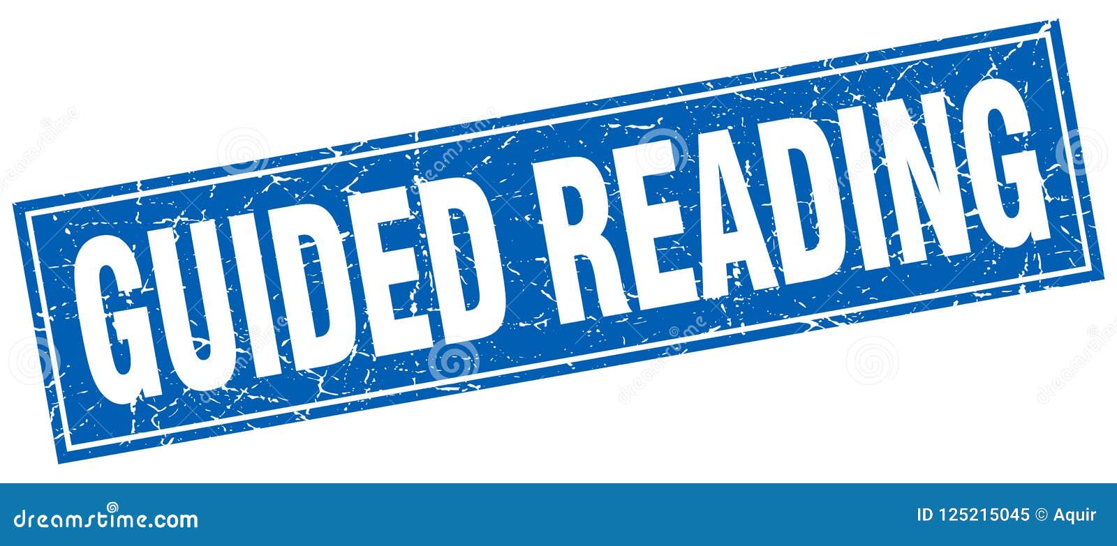 Guided reading stamp stock vector. Illustration of retro - 125215045