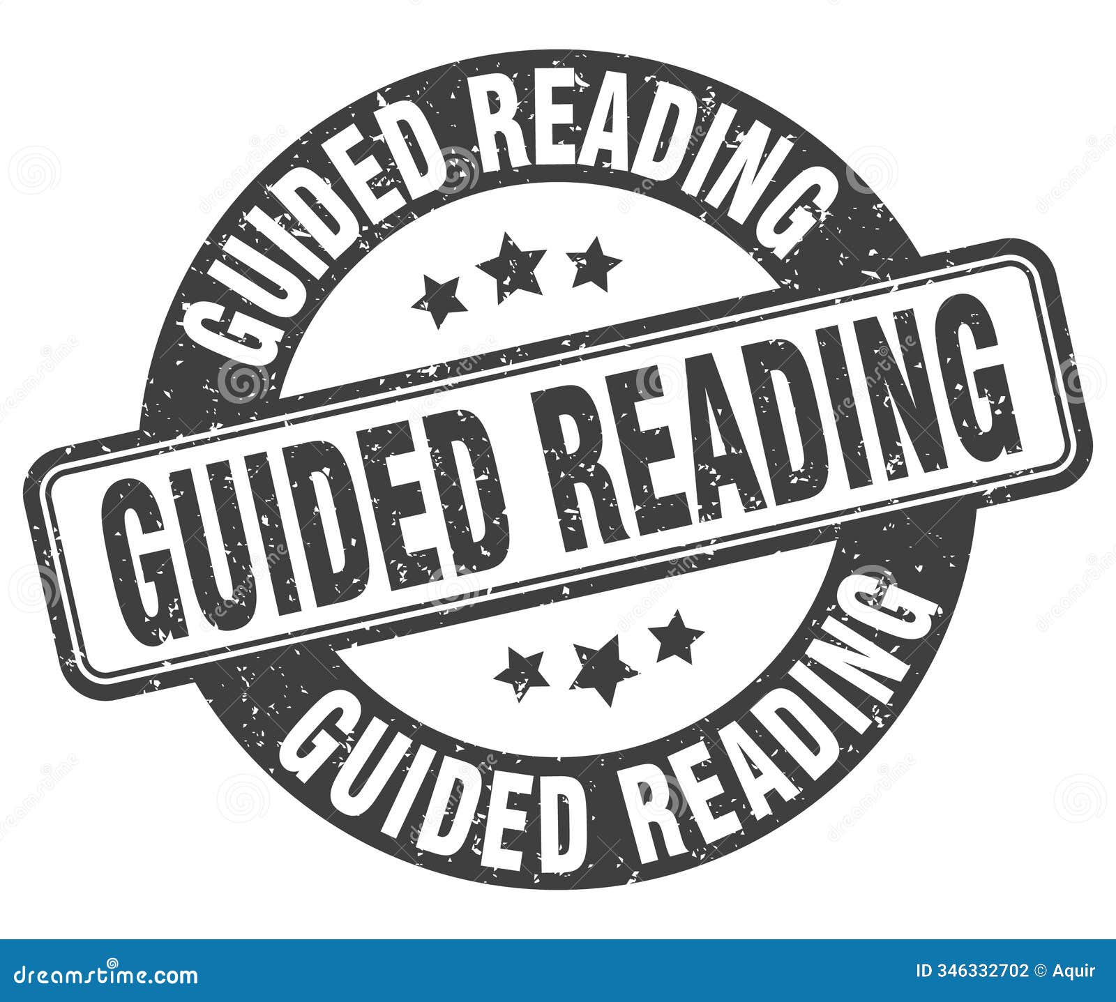 Guided Reading Stamp. Guided Reading Label. Round Grunge Sign Stock ...