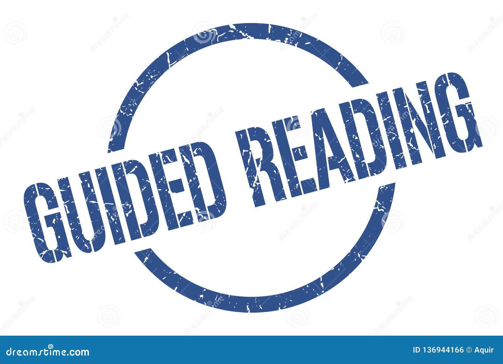 Guided reading stamp stock vector. Illustration of retro - 136944166