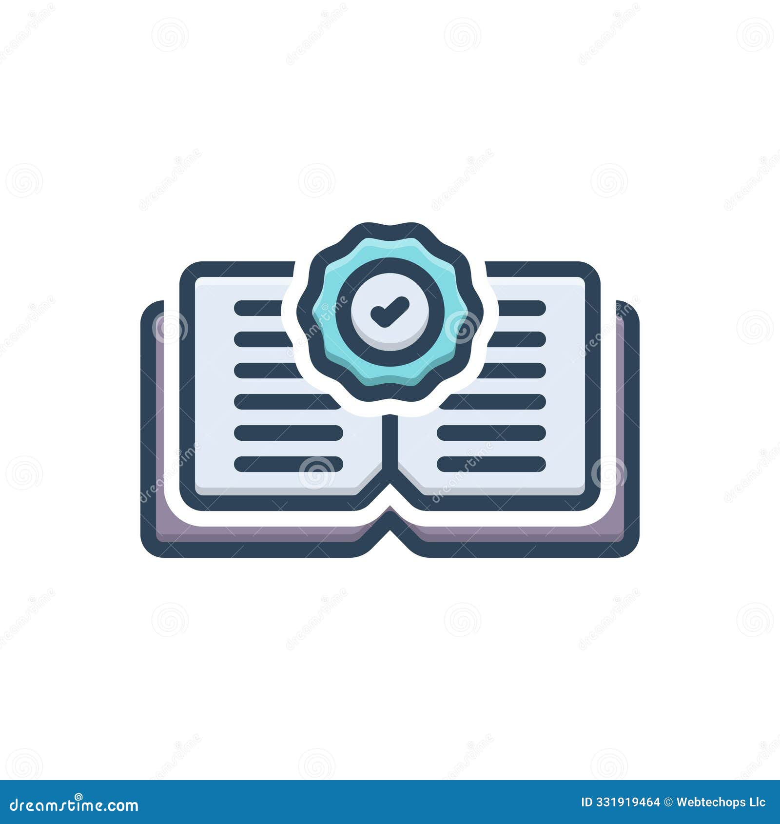 Color Illustration Icon for Guideline, Program and List Stock ...