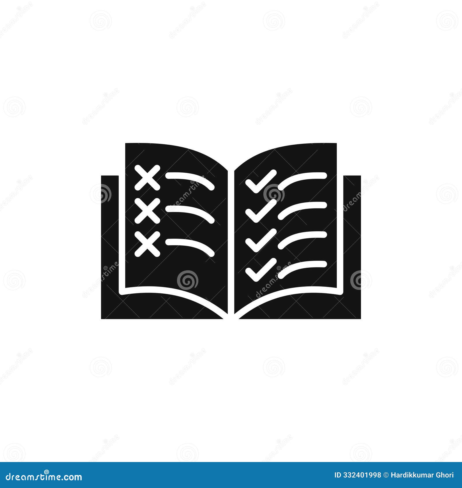 Guideline Icon Symbol on White Background Stock Illustration ...