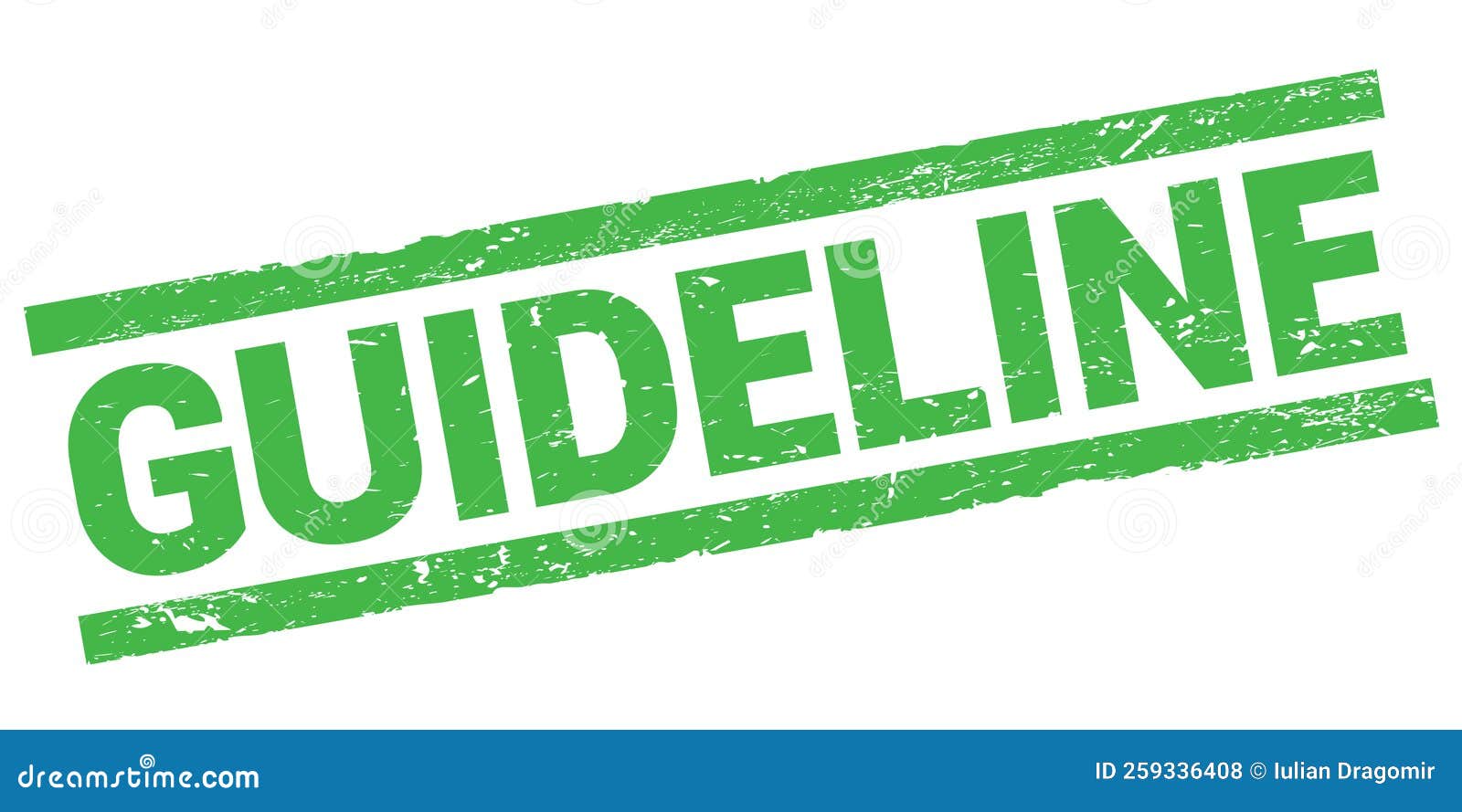 GUIDELINE Text on Green Rectangle Stamp Sign Stock Illustration ...