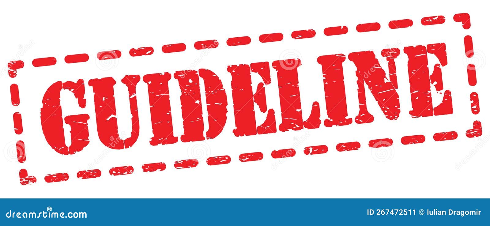 GUIDELINE Written Word On Green Stamp Sign Stock Image | CartoonDealer ...