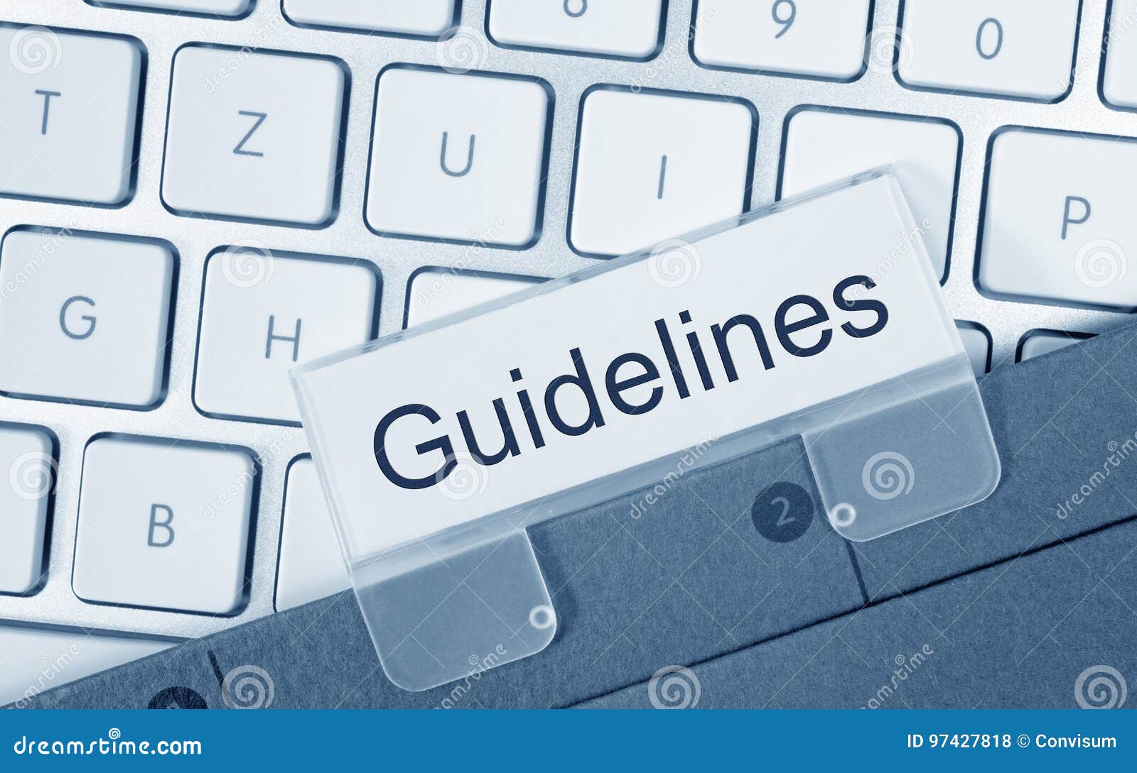 Guidelines - Folder with Text on Computer Keyboard Stock Photo - Image ...