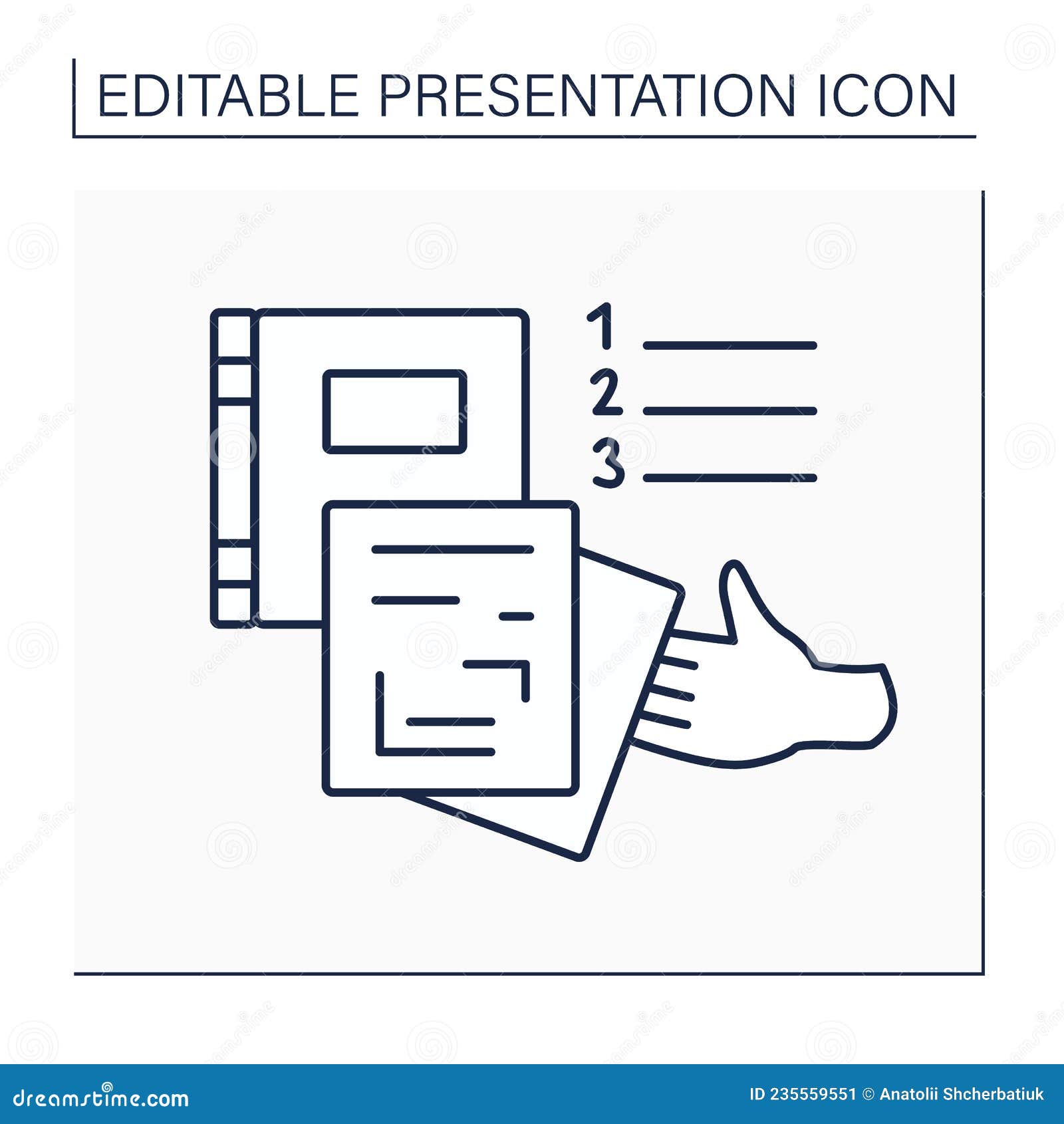 Guidelines line icon stock vector. Illustration of power - 235559551