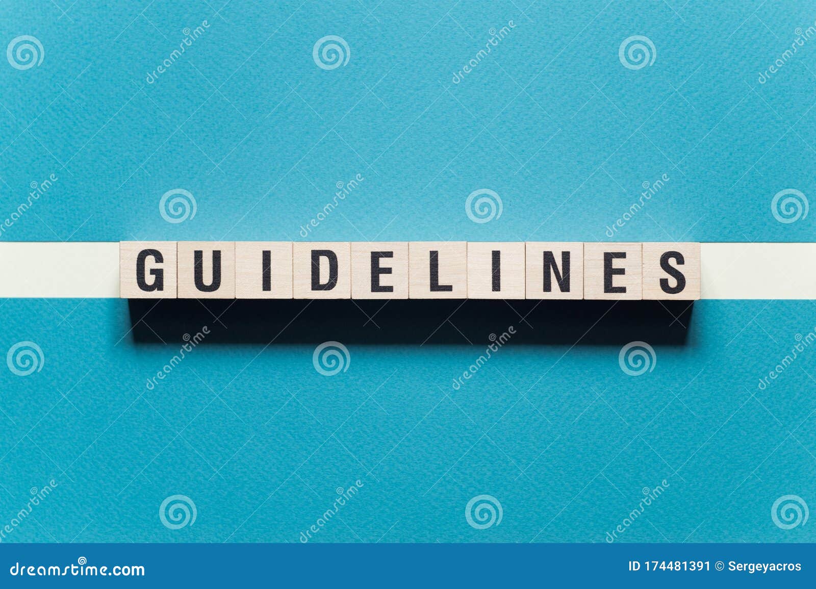 Guidelines Word Concept on Cubes Stock Image - Image of corporate ...