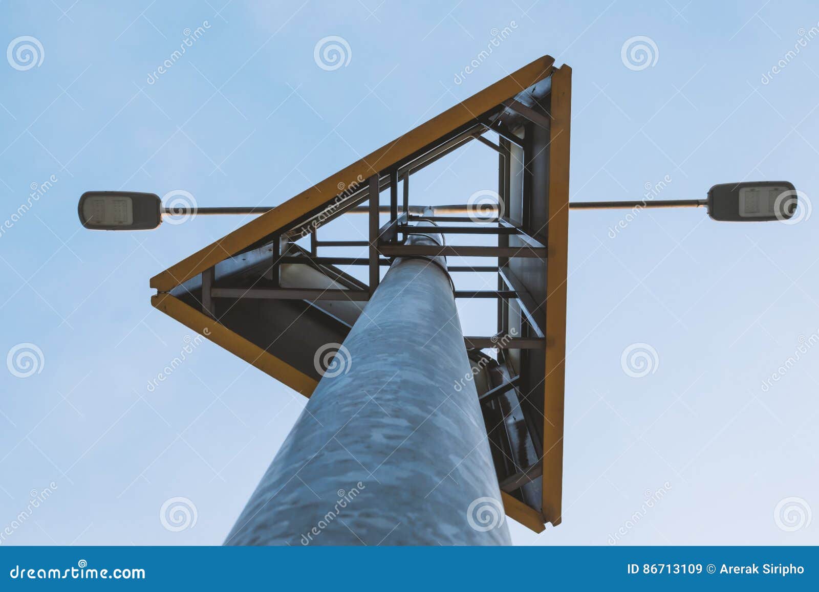 Guidepost stock image. Image of blue, metal, guidepost - 86713109
