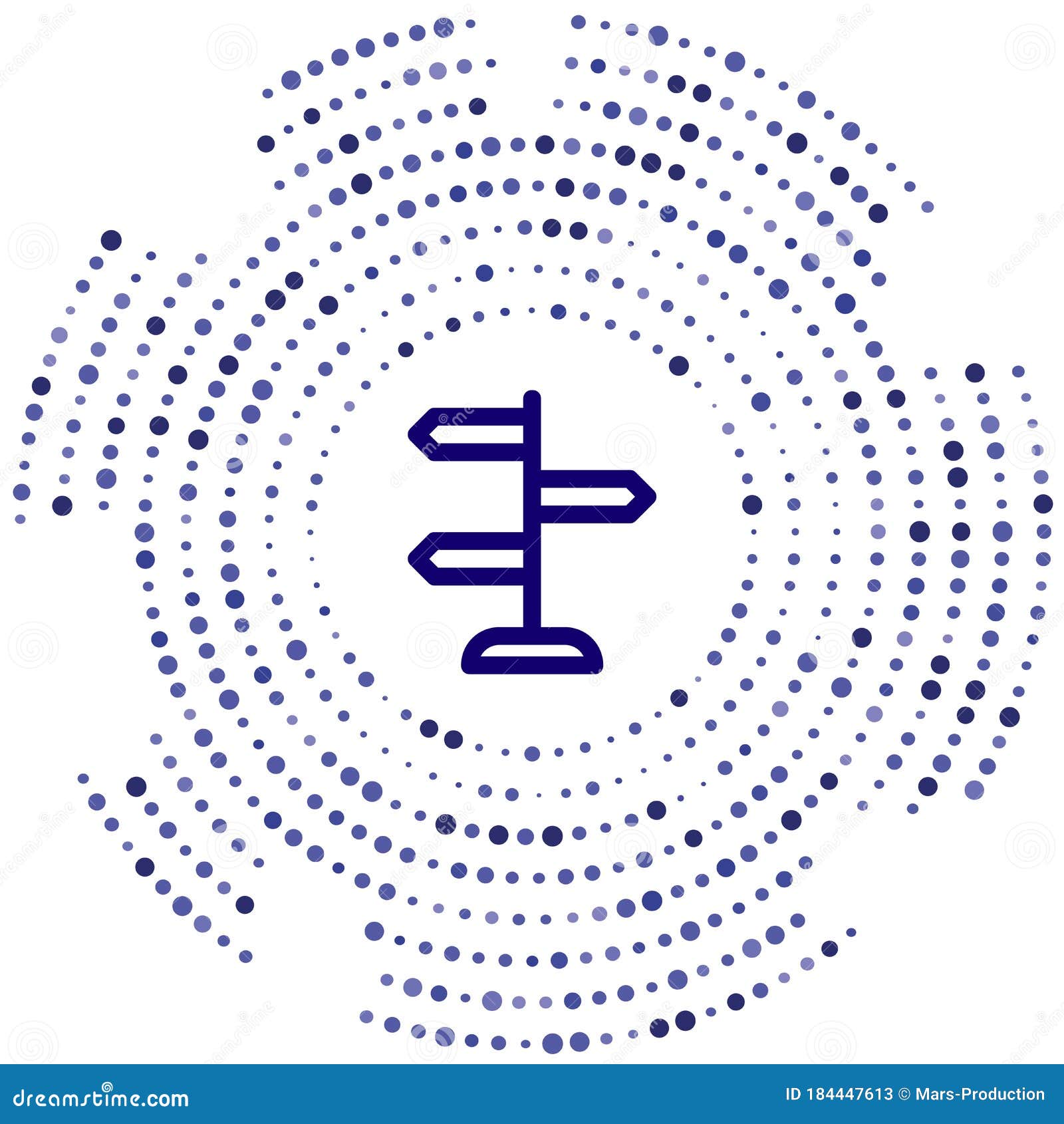 Guidepost Vector Icon. Guidepost Editable Stroke. Guidepost Linear ...