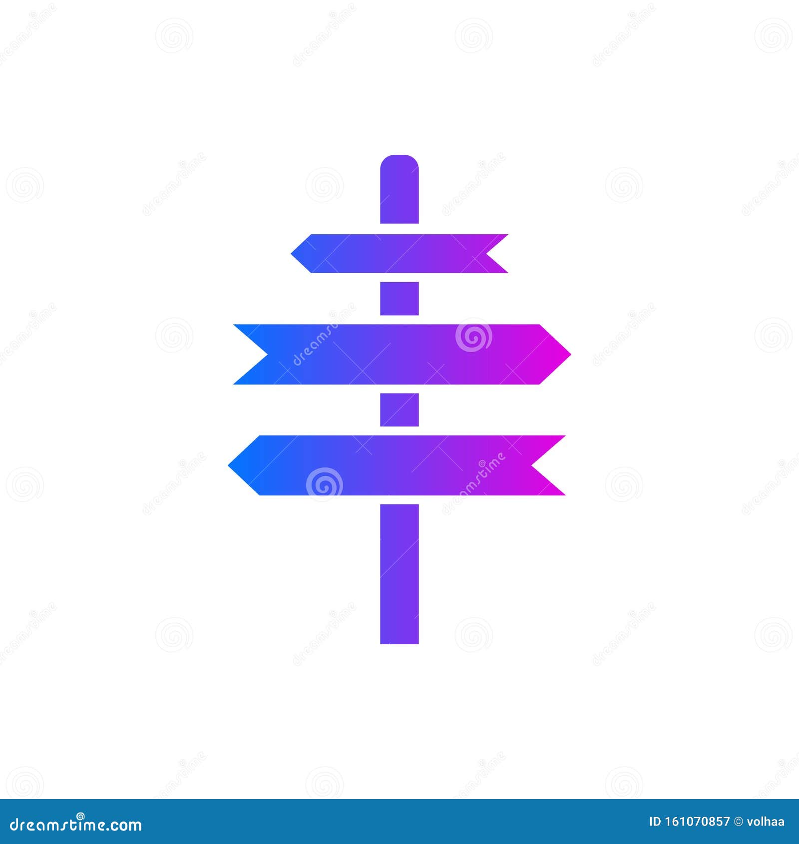 Guidepost vector icon stock vector. Illustration of directions - 161070857