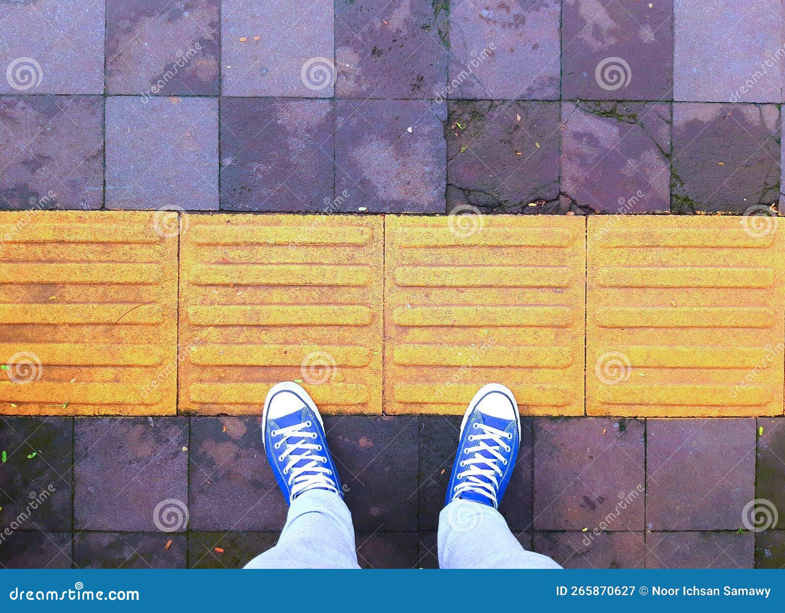 Guiding Block, Pedestrian, Sign Stock Image - Image of guiding, yellow ...