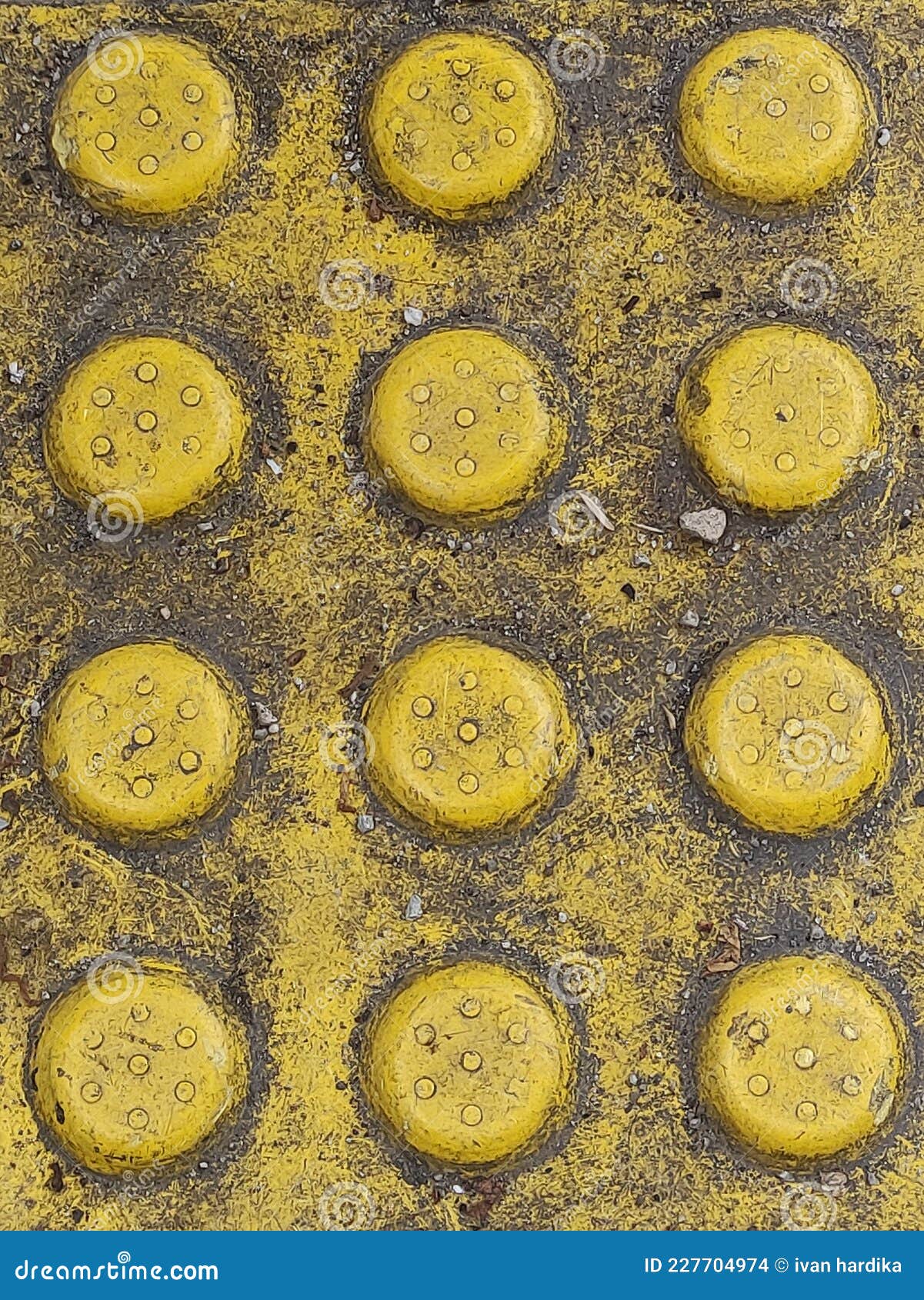 Guiding Block, Yellow Line Directions For The Blind. Walking On Yellow ...