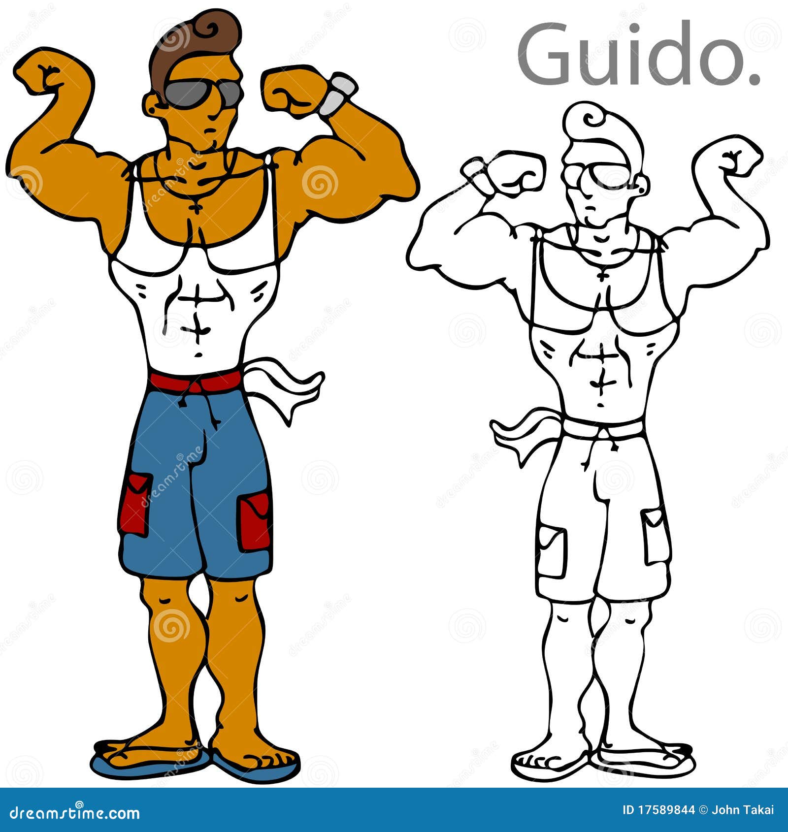 Guido stock vector. Illustration of sunglasses, graphic - 17589844