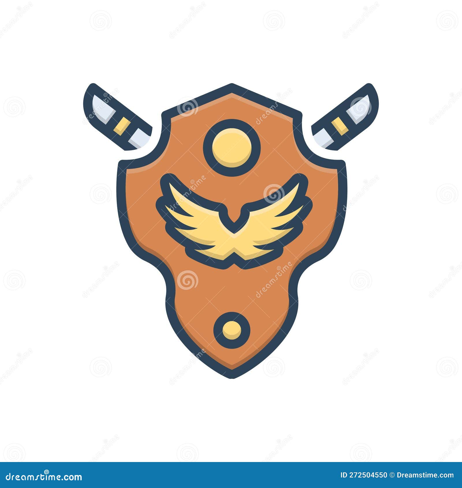 Color Illustration Icon for Guild, Game and Security Stock Vector ...