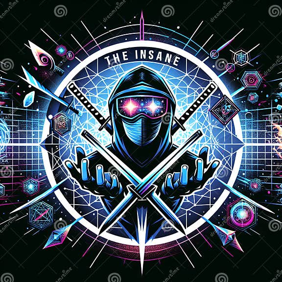 Guild "the Insane" Logo. Generated by AI. Stock Illustration ...